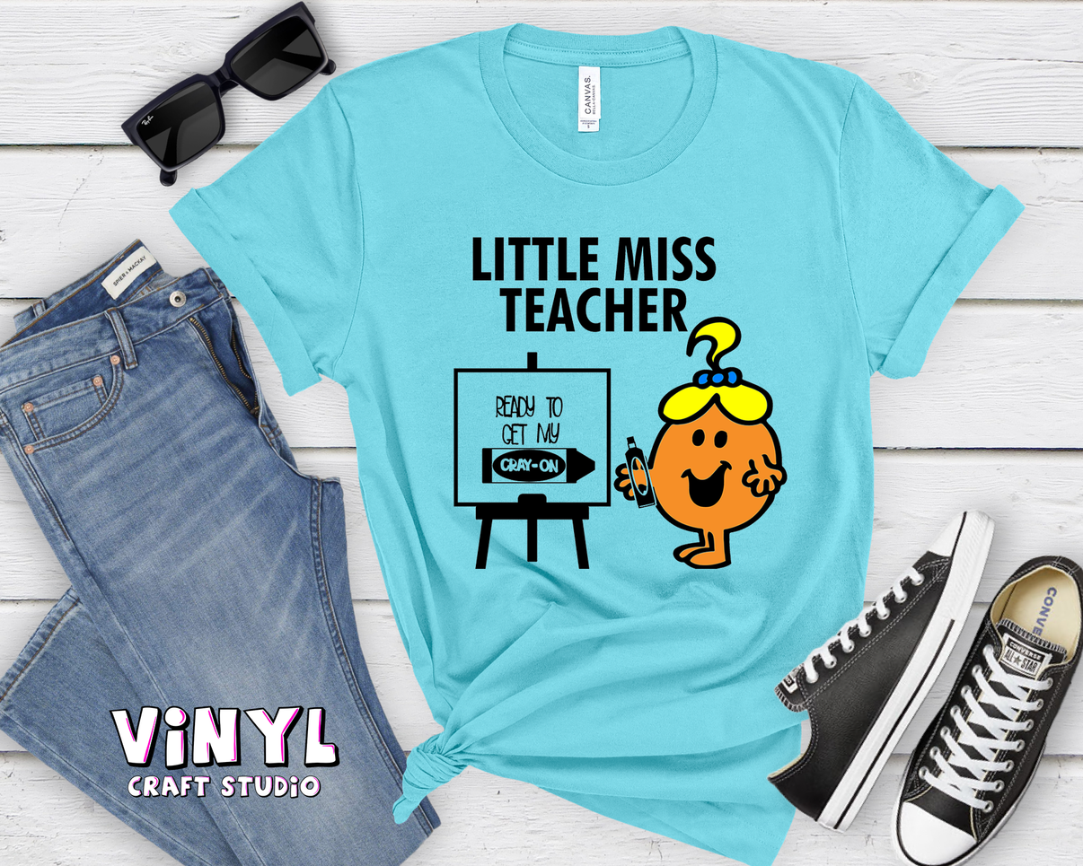 197.) Little Miss Teacher – Vinyl Craft Studio