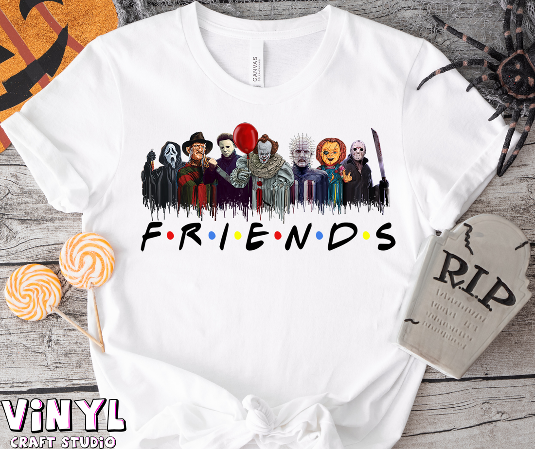 703.)Slasher Friends #2 Black – Vinyl Craft Studio